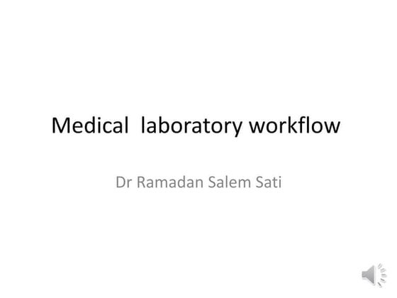 Pre-Analytical and Post analytical phase | PPT