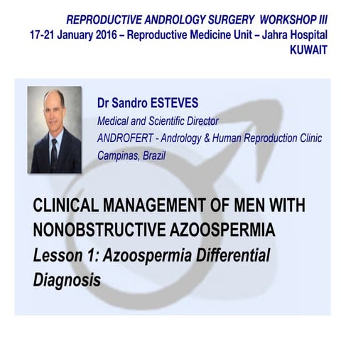Clinical management of men with nonobstructive azoospermia ...