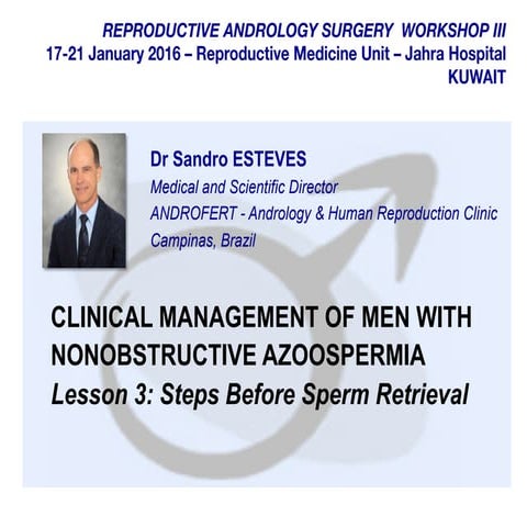 Management of Male Infertility | PDF