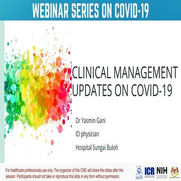 Clinical Management Updates On COVID-19 | PDF
