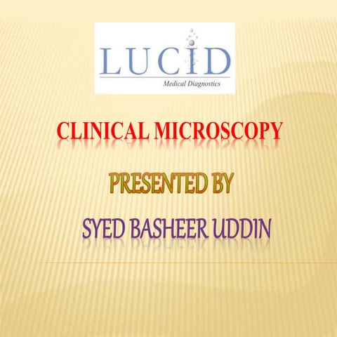 Clinical microscopy | PPTX