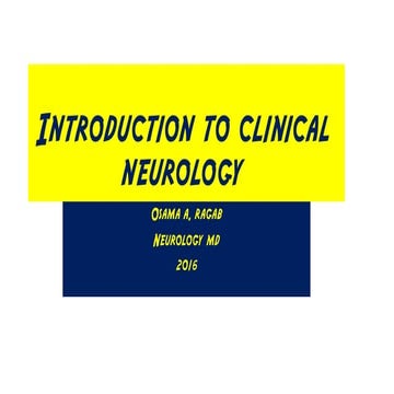 Clinical neurology for medical students | PDF