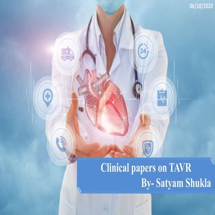Clinical papers on TAVR | PPTX