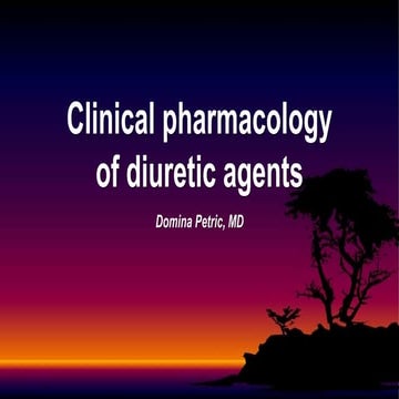 Clinical pharmacology of diuretic agents | PPSX