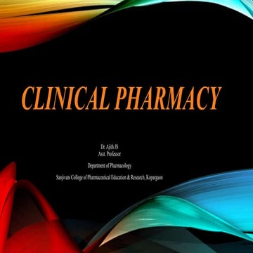 Clinical Pharmacy Pptx