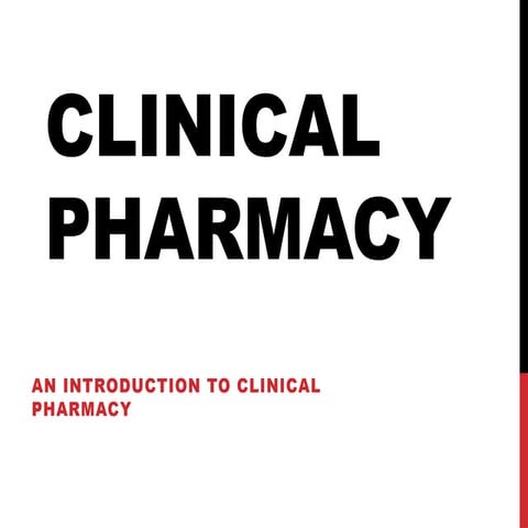 Clinical Pharmacy | PPTX