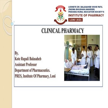 Clinical Pharmacy | PPTX