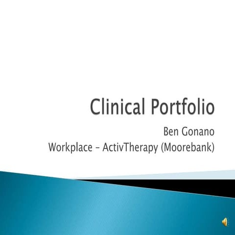 Clinical portfolio | PPTX
