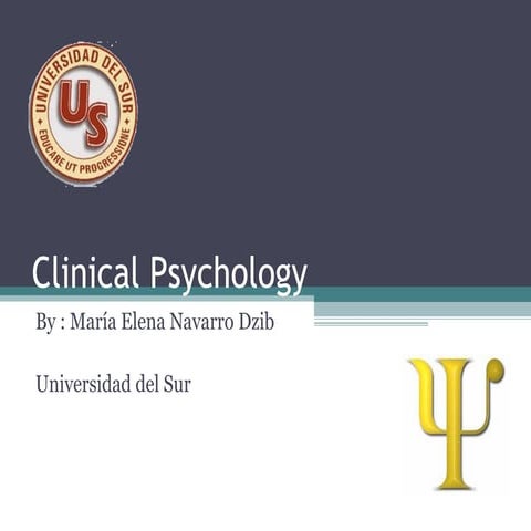 Clinical psychology | PPT