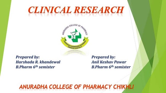 Introduction to clinical research | PPT