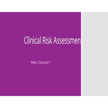 Clinical Risk Assessment in periodontal treatment | PPTX