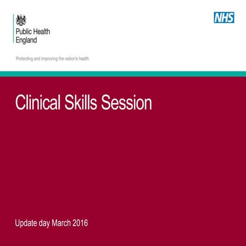 Clinical skills session | PPT