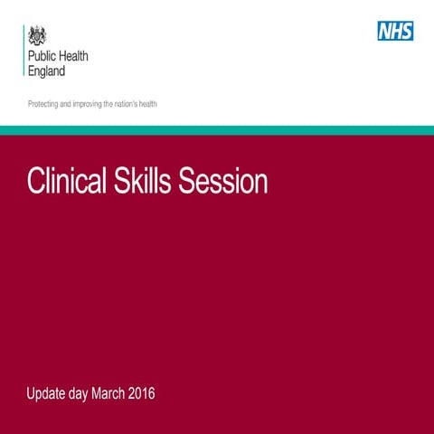 Clinical skills session