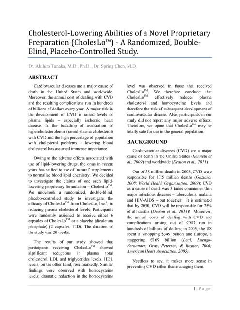 Kenyatta university cholesterol level lab report. | PDF