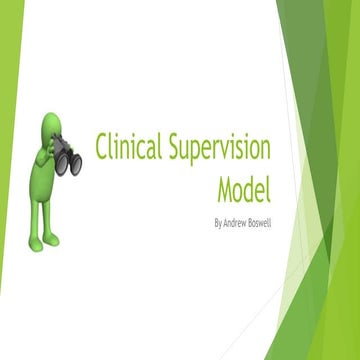 Clinical supervision model | PPTX
