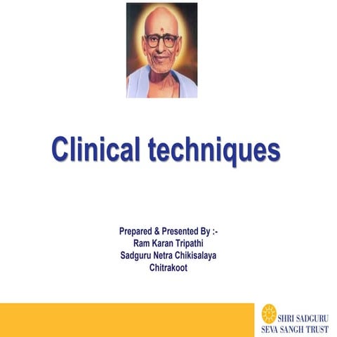 Clinical technique eye screening | PDF