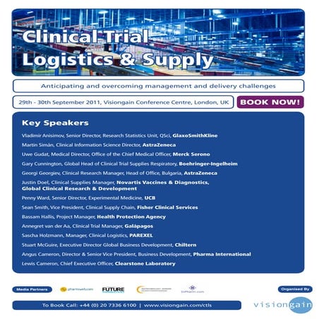 Clinical Trial Logistics & Supply (2011) Fb | PDF