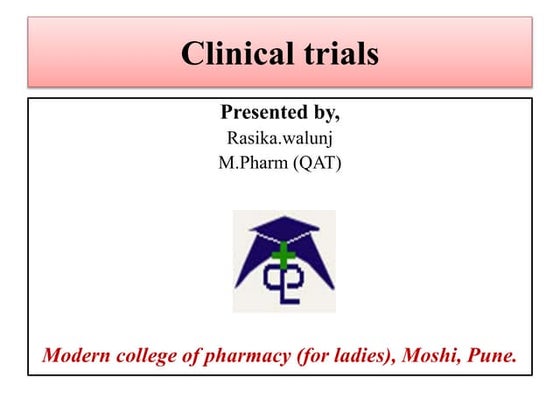 Introduction to Clinical trial | PPT
