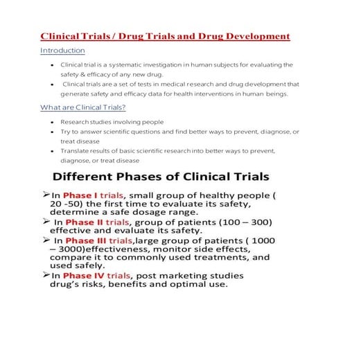 Clinical trials | DOCX