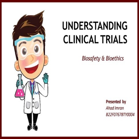 clinical trials presentation by Ahad Imran.pptx | Cancer | Diseases and ...