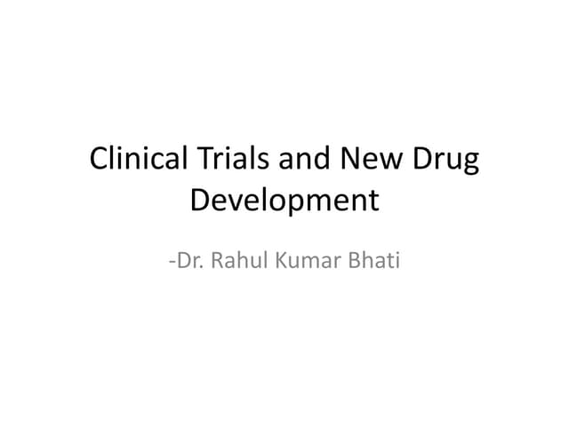 Drug development and clinical trial phases | PPT