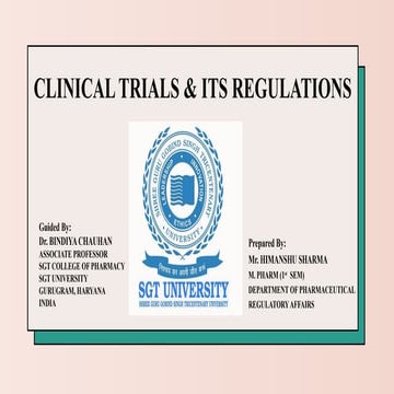 CLINICAL TRIALS And ITS REGULATIONS.pptx