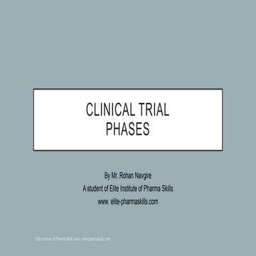 Clinical trials phases: Phase 0 to 4: An Overview | PPTX
