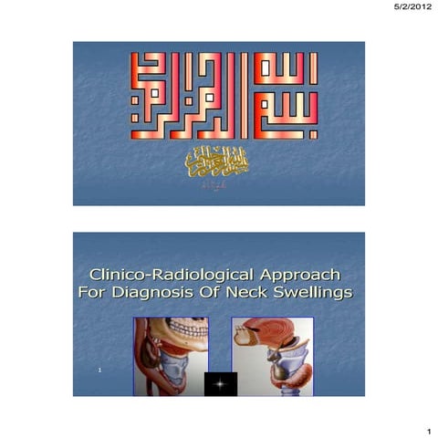 Clinico Radiological Approach For Diagnosis Of Neck Swellings Pdf