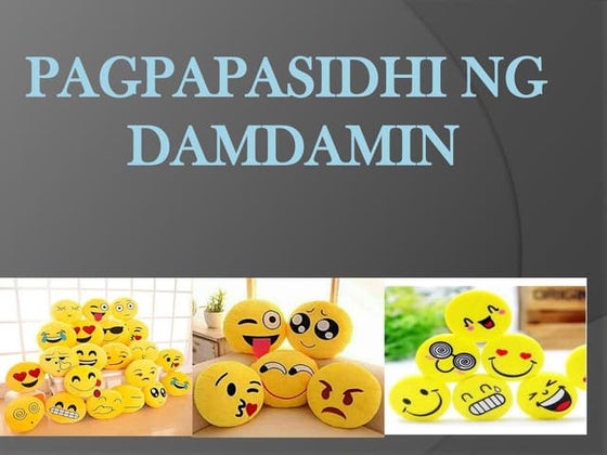 Pagpapasidhi ng damdamin | PPTX