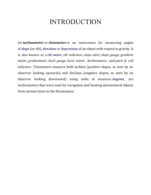 Clinometer | PPTX