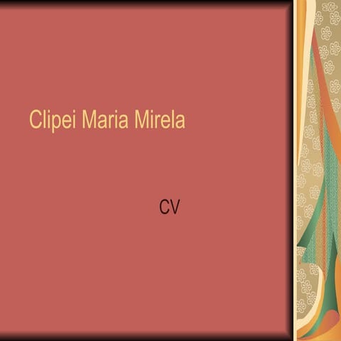 Clipei Maria Mirela Slideshare | PPT