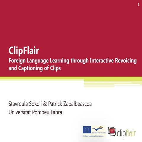 Film Captioning and Revoicing for Language Learning | PPTX