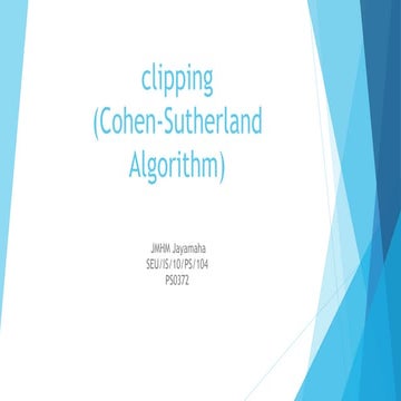 Clipping Cohen Sutherland Algorithm Pptx Computing Technology 