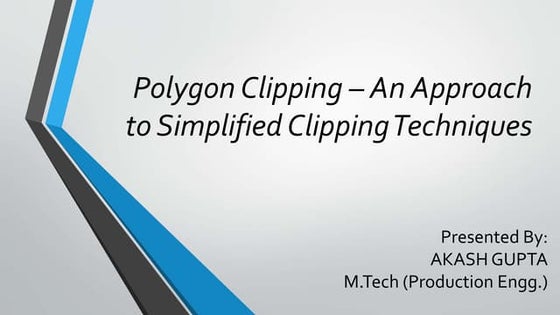 Polygon clipping | PPT