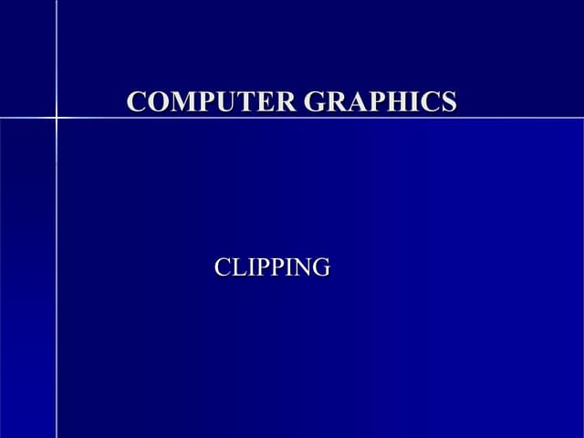 Clipping Computer Graphics Ppt 8543