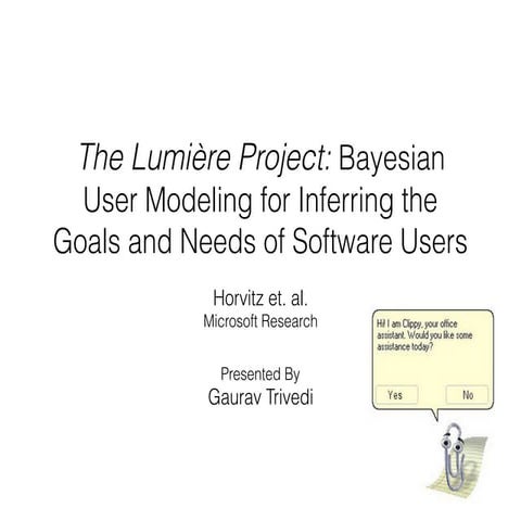 On Clippy and building software assistants | PPT