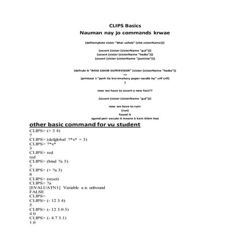 Clips basics how to make expert system in clips | facts adding | rules ...