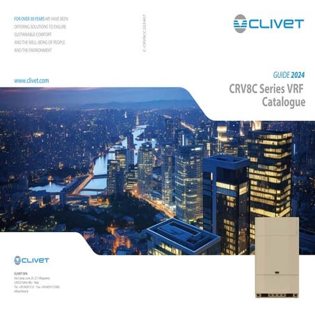 Perkenalan Produk AC dari Clivet CRV8C_ODU_2024 | PDF