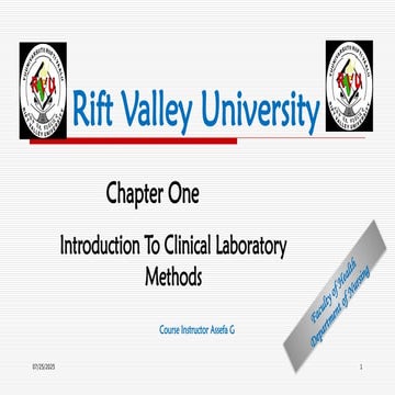 CLM Chapter One Lecture from Nursing department | PPTX