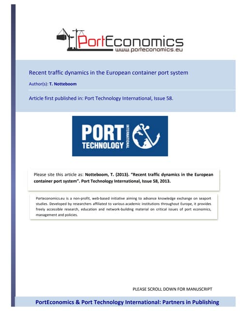 Sustainable Port Development | PDF
