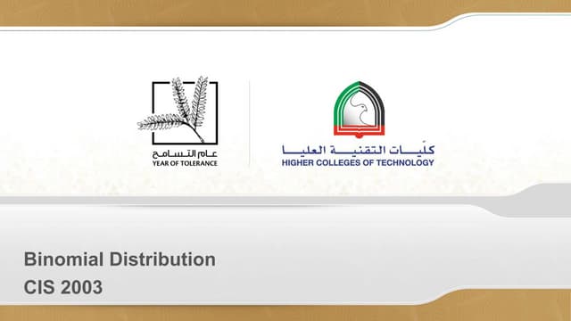 Binomial Distribution and application .pptx Binomial Distribution and application .pptx