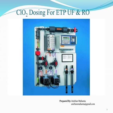 Clo2 use in water treatment | PPTX