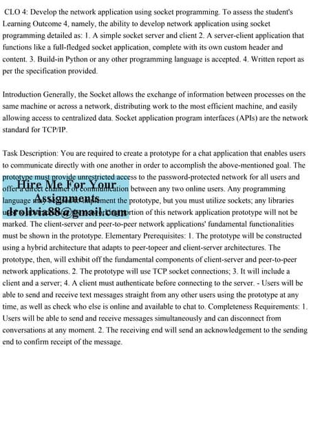 Chat Application | PPTX | Email | Internet