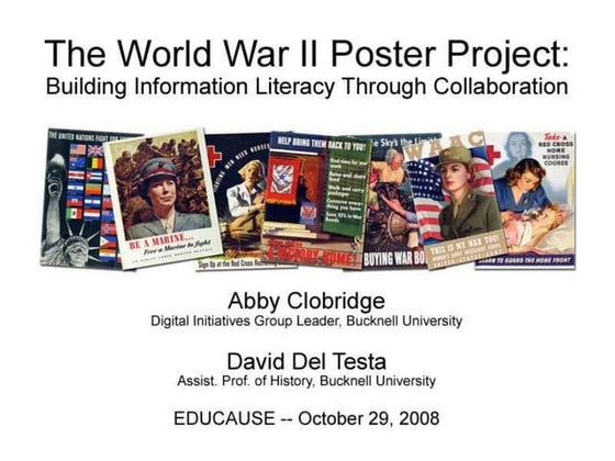 World War II Poster Project & Middle States Commision on Higher ...