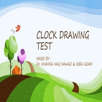 Clock drawing test | PPT