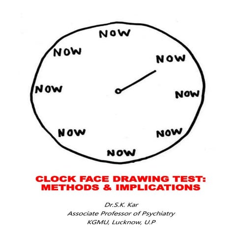 Clock face drawing test | PPTX