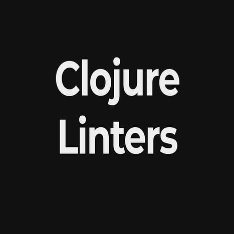 Clojure Linters | PDF