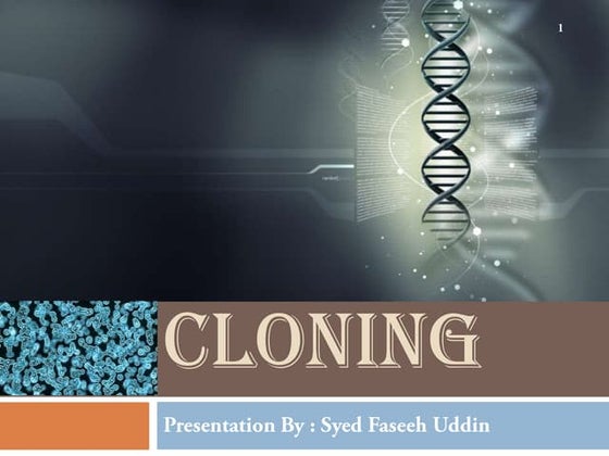 Three types of cloning and the necessity to regulate | PDF