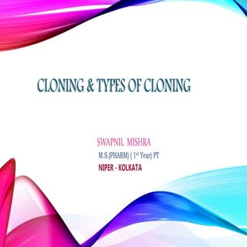 Cloning and types of cloning | PPTX