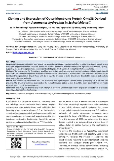 Cloning and Extracellular Expression of Recombinant Tissue Plasminogen ...